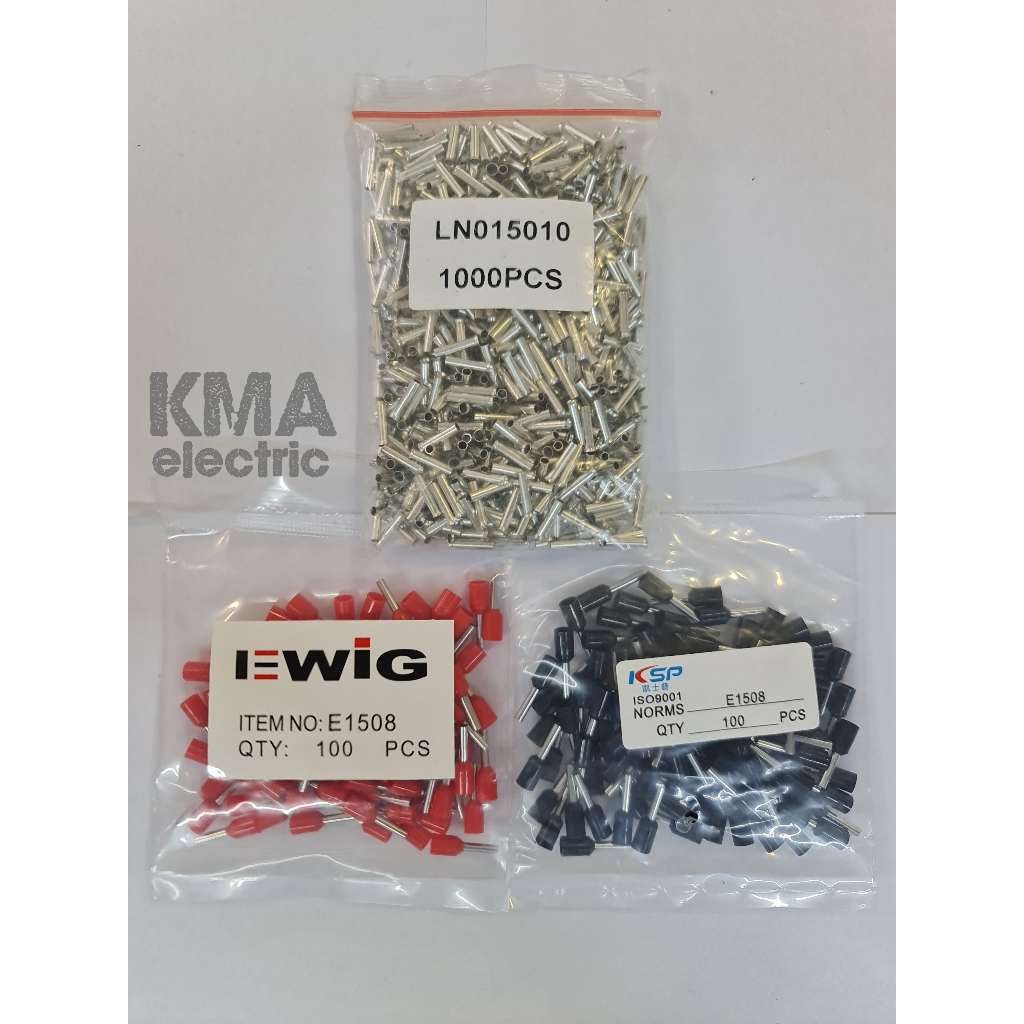 Jual scun ferrules / skun ferrules cord end terminal 1.5 mm | Shopee ...