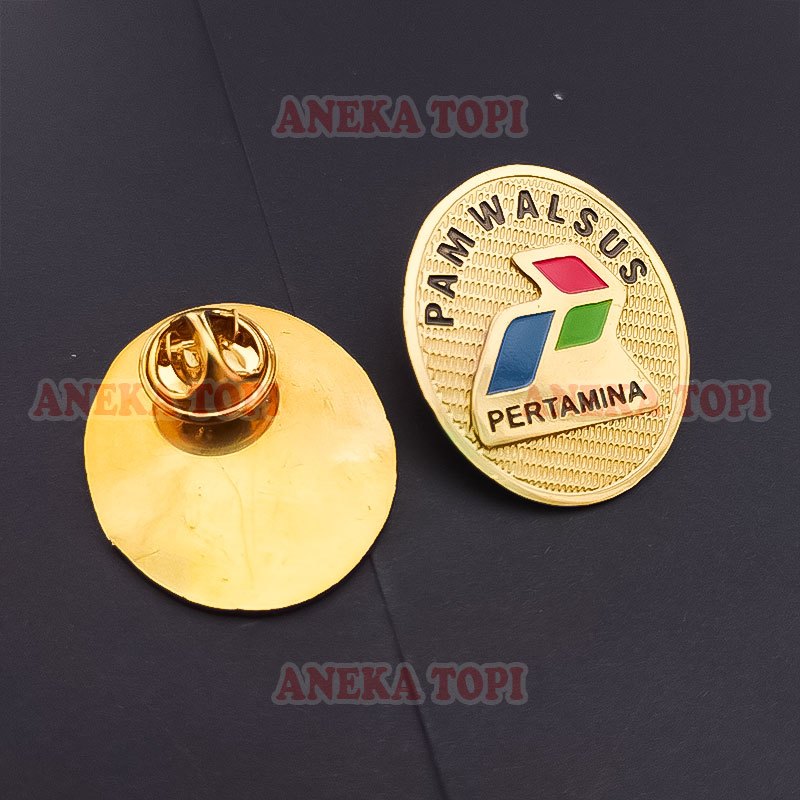 Jual Bros Pin Oval Pamwalsus Pertamina Pin Pamwalsus Oval - Aneka Topi ...