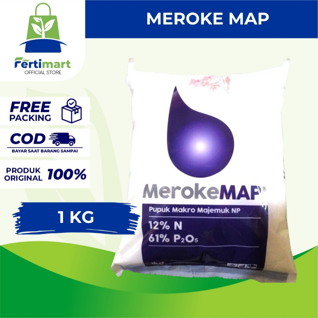 Jual Fertimart - Meroke MAP 1kg Pupuk Makro Majemuk Nitrogen Fosfat ...