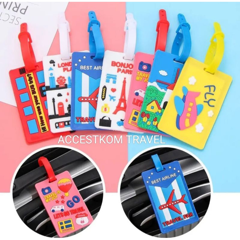 Jual Gantungan Koper Name Tag Koper Luggage Motif Lucu Bahan Silikon ...