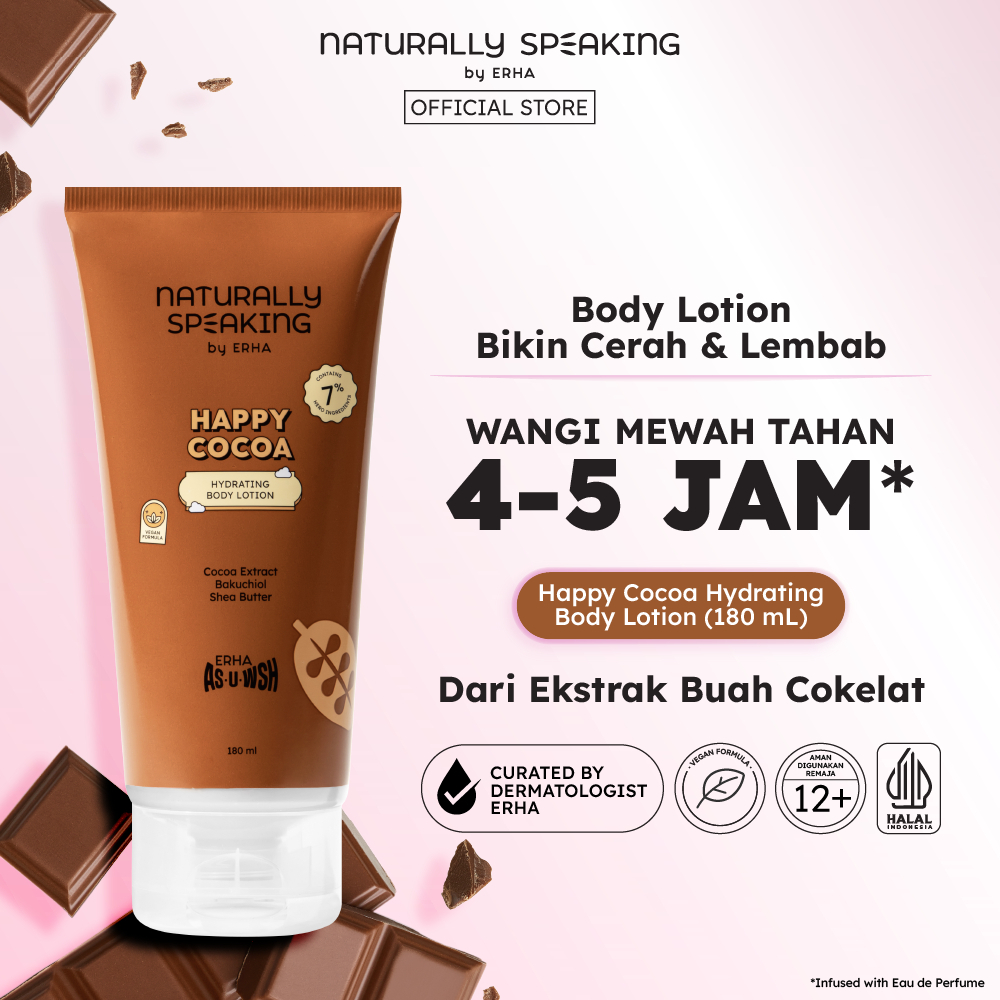 Jual Naturally Speaking Happy Cocoa Hydrating Body Lotion 180 ml | Shopee Indonesia