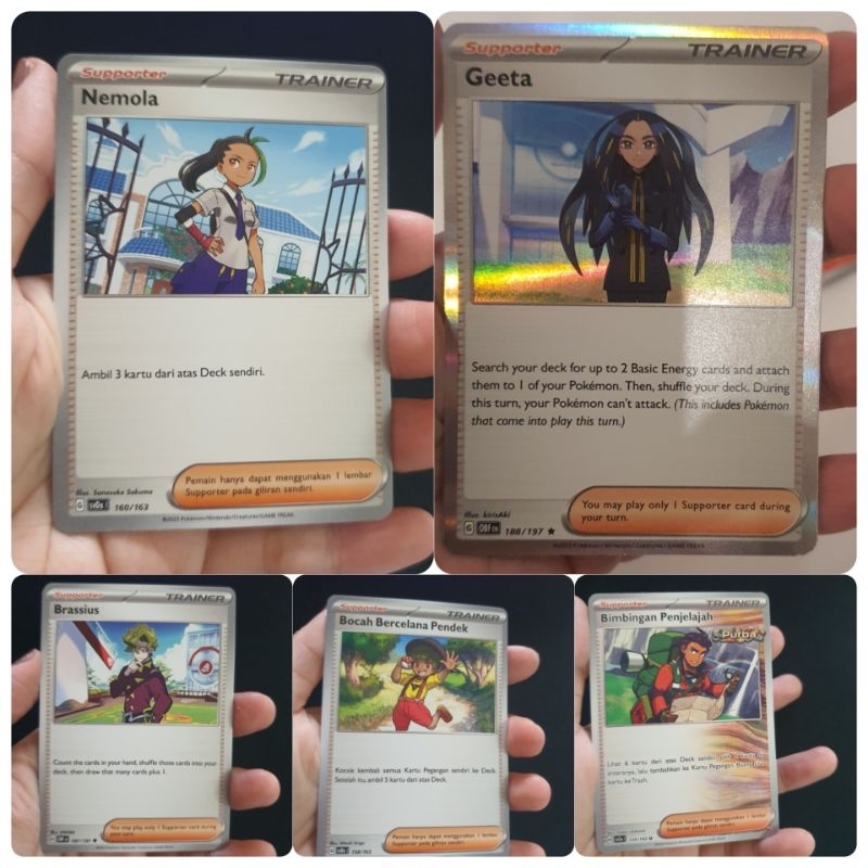 Jual Kartu Pokemon TCG Indonesia Trainer Geeta Nemola Brassius Bocah ...