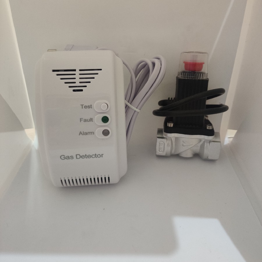 Jual Gas Detector Gas Detektor Alarm Gas + Solenoid Alarm Gas Detector ...