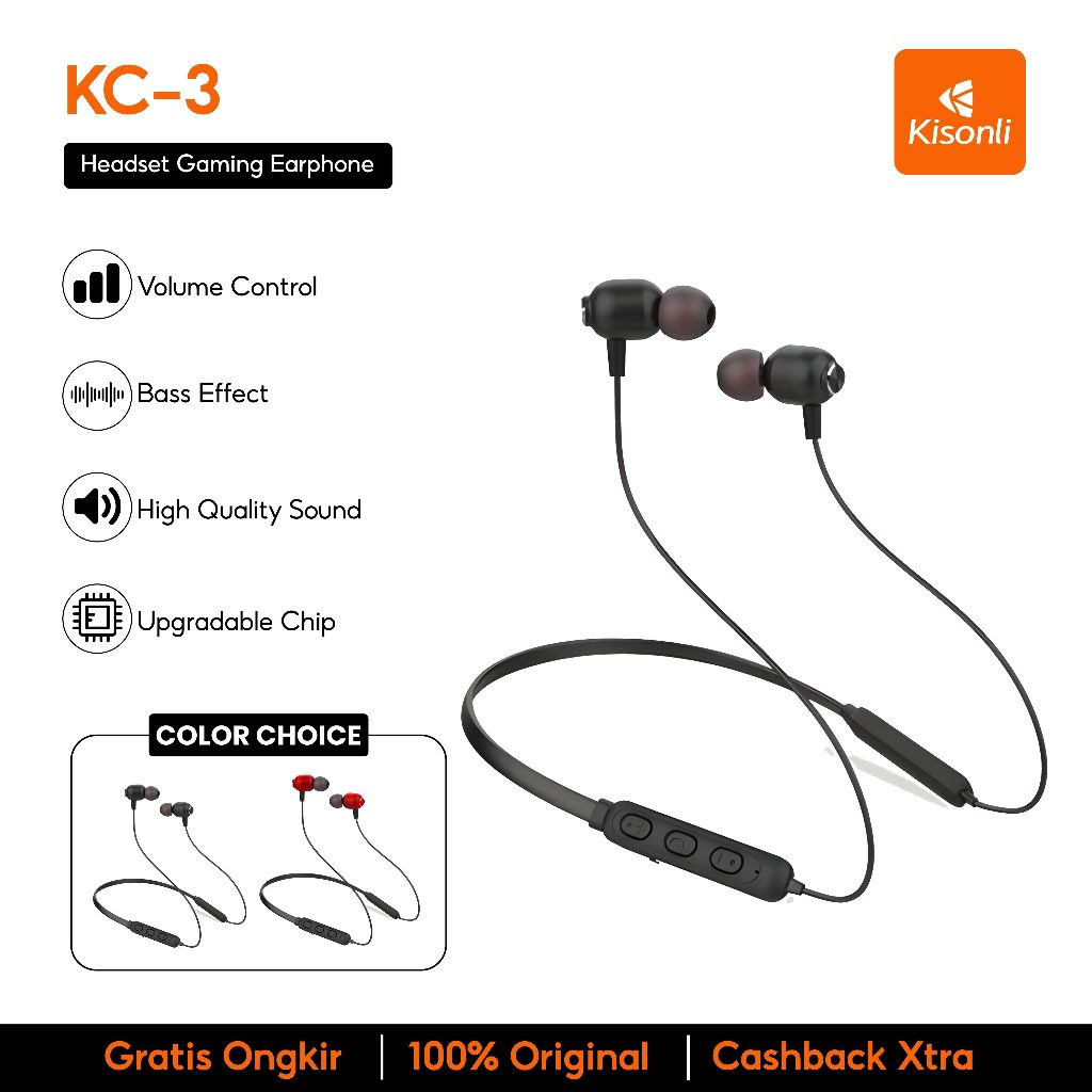Jual Headset Bluetooth Kisonli KC-3 Sport | Shopee Indonesia