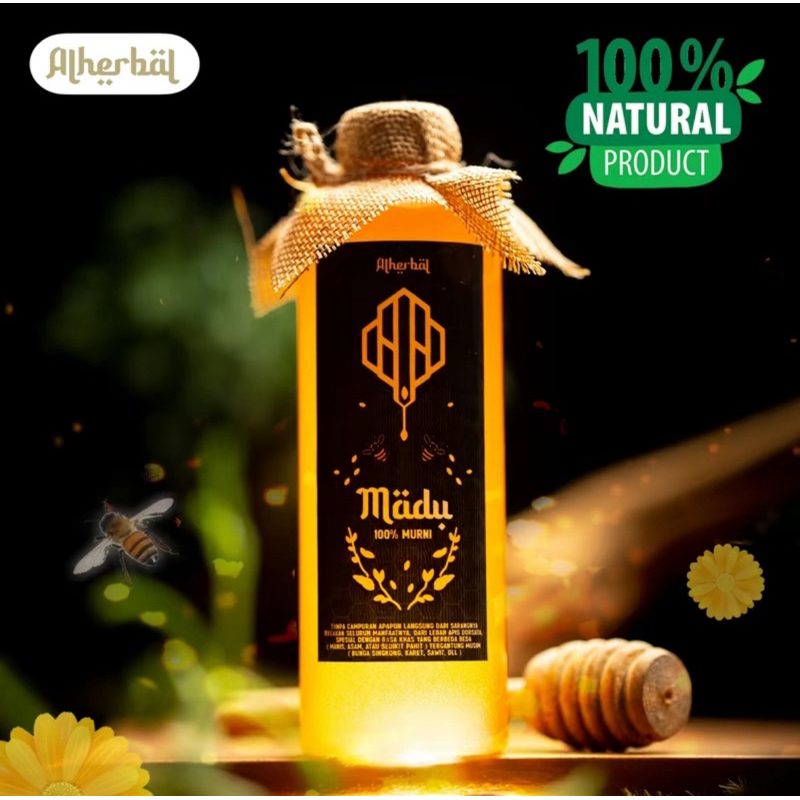 Jual Madu Hutan Murni Alherbal Apis Dorsata Multiflora Nektar Bunga ...