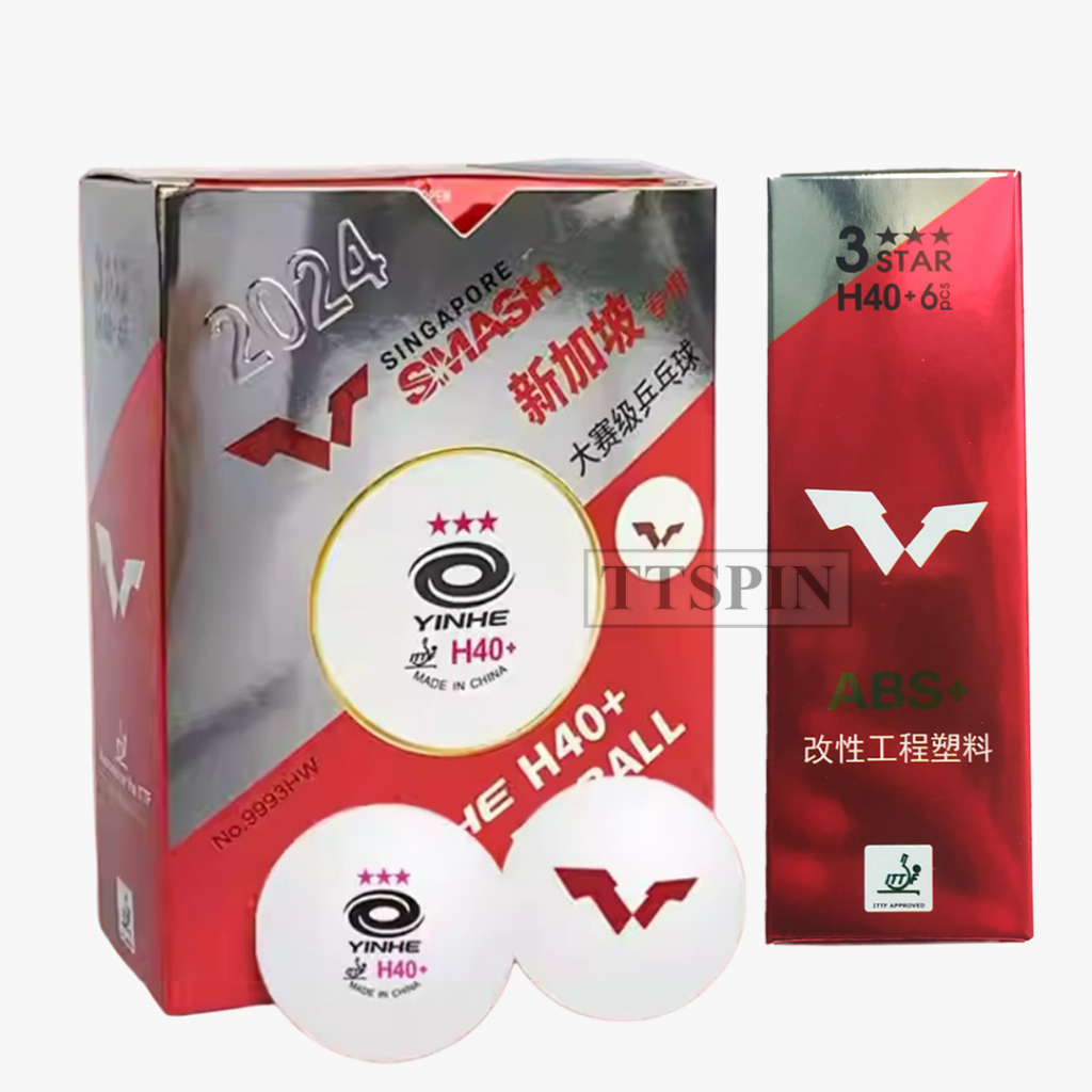 Jual YINHE WTT Singapore Smash 3 Star H40+ Ball - Bola Pingpong Tenis Meja Bintang 3 ITTF With ...