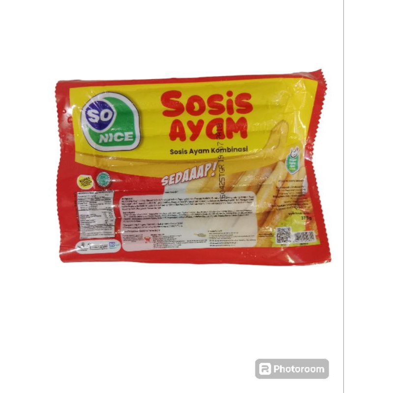 Jual Sosis So Nice Sosis Ayam 375gram | Shopee Indonesia