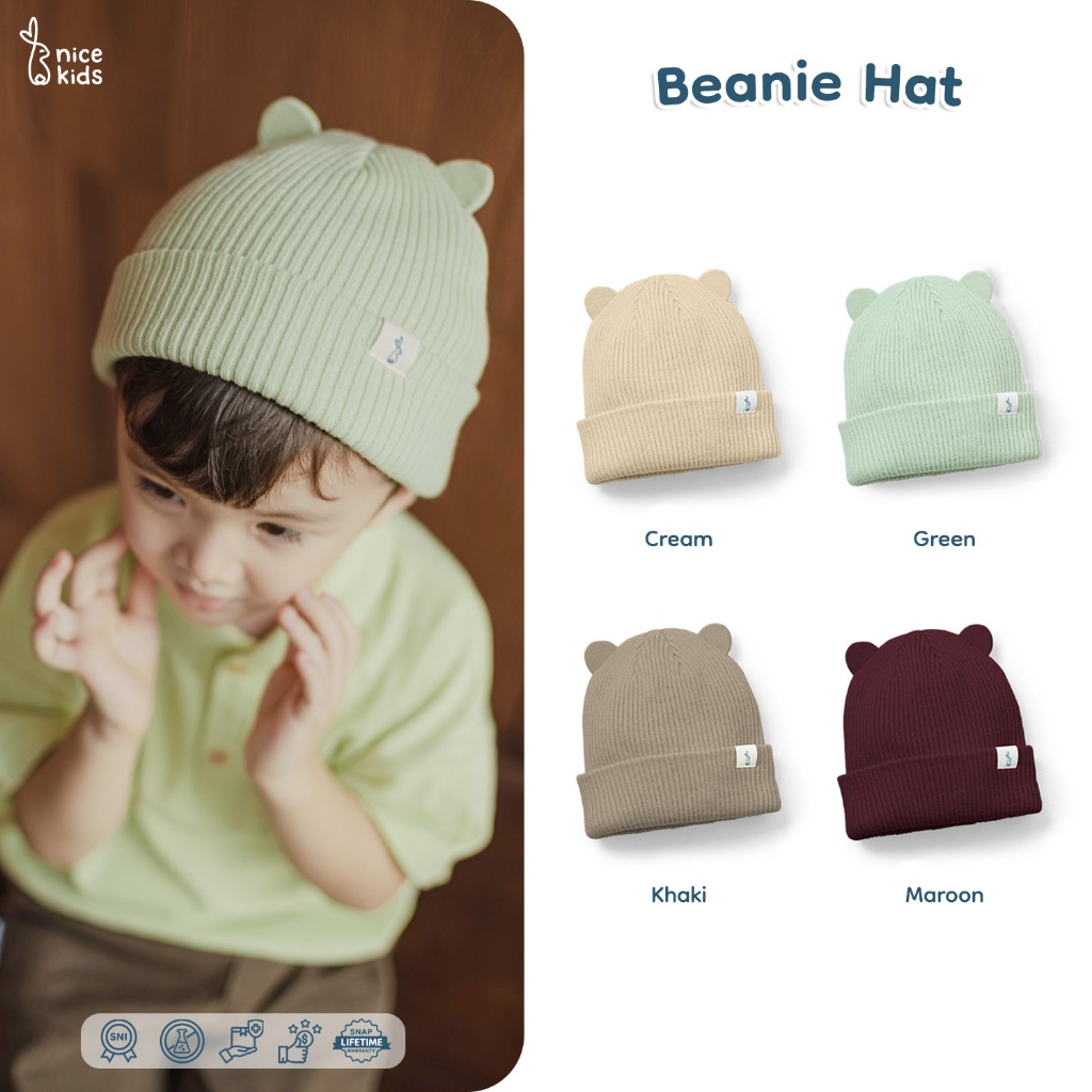 Jual Nice Kids - Beanie Hat Baby Topi Kupluk Rajut Bayi (6-12 bulan - 4 ...