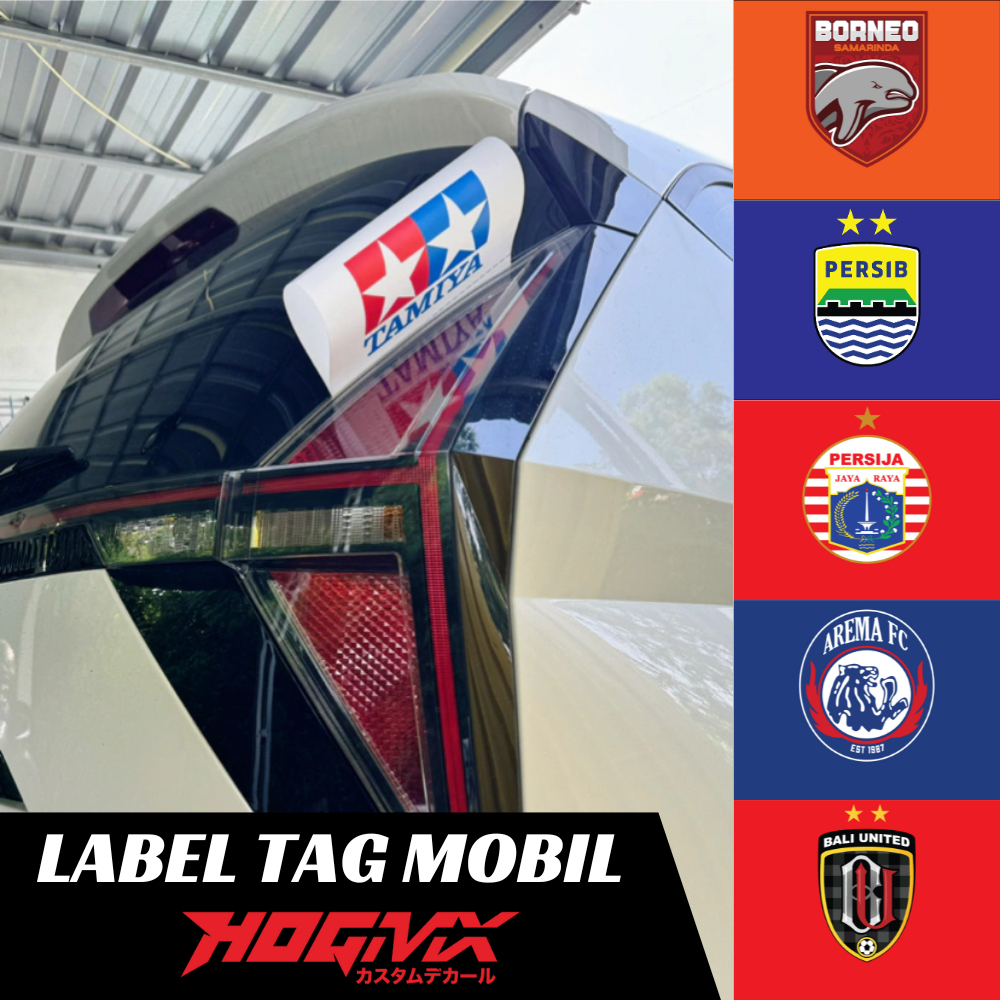 Jual Label Tag Mobil LIGA INDONESIA Variasi Penutup Pintu Bagasi Hiasan ...