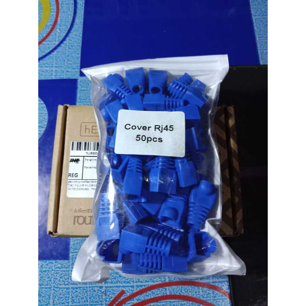 Jual PLUGBOOT LAN RJ45 WARNA BIRU ISI [50PCS] | Shopee Indonesia