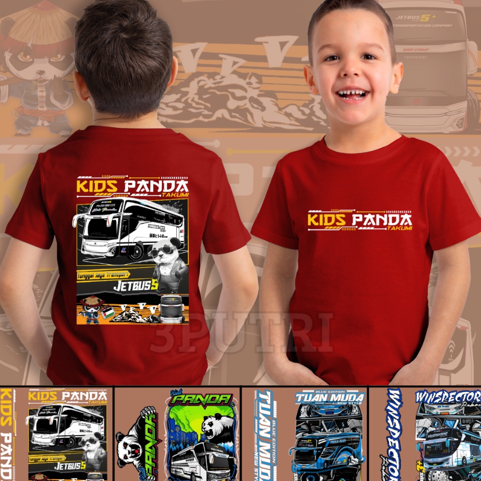 Jual KODE V15S BAJU KAOS DISTO ANAK LAKI LAKI GAMBAR BUS KIDS PANDA JETBUS5 TUAN MUDA WINSPECTOR ...
