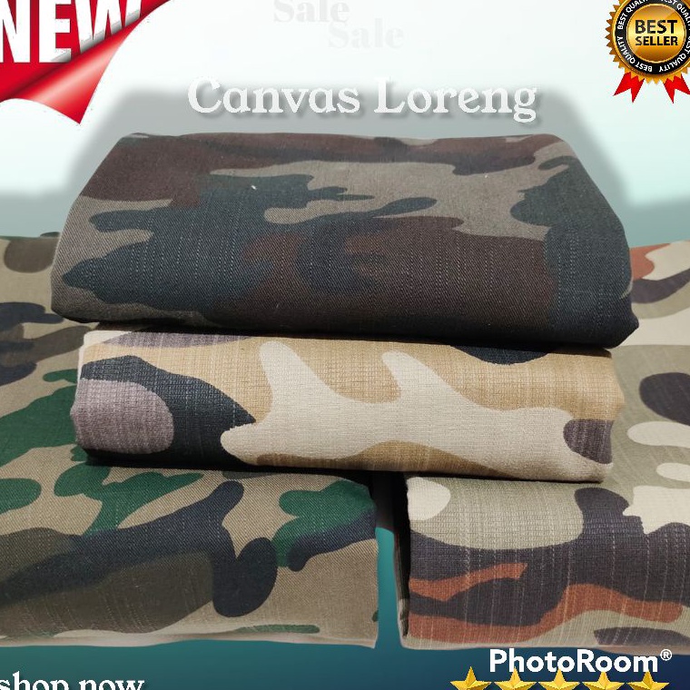 Jual KODE A35B Bahan Kain Kanvas Loreng Loreng Tni Canvas TNI Kanvas ...