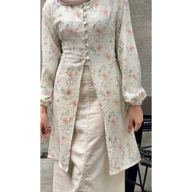 Jual [READY] Zaline Embroidery Tunic Dress by Formee Outfit | Shopee ...
