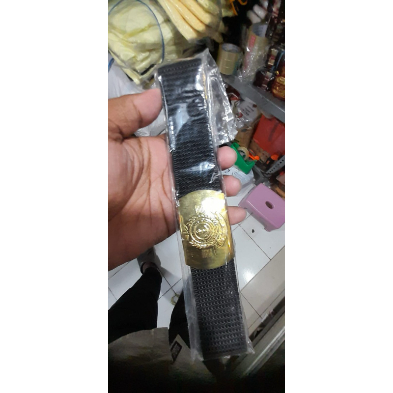 Jual sabuk sekolah taruna stip bahan kuningan bisa di braso warna tali ...