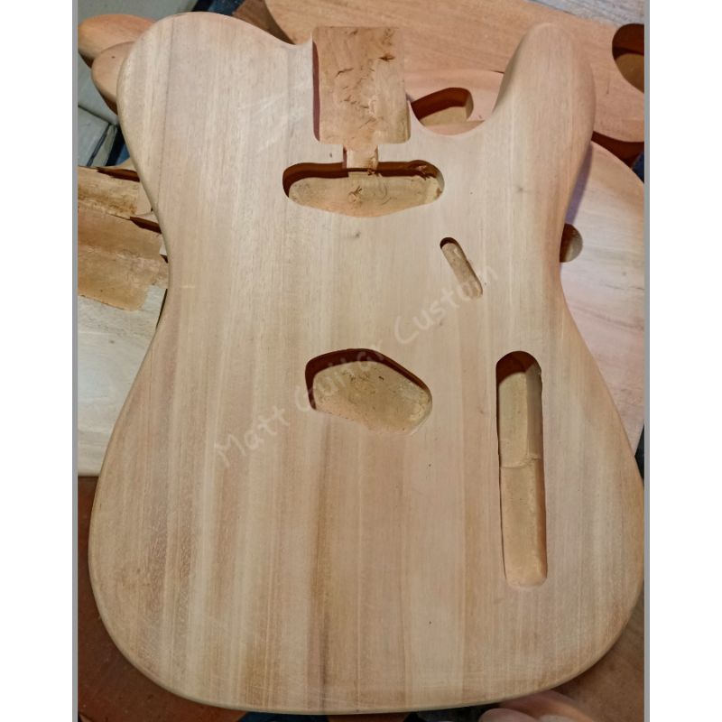 Jual Body Gitar Telecaster Mahoni/mahogany model Unfisihed Body Gitar ...