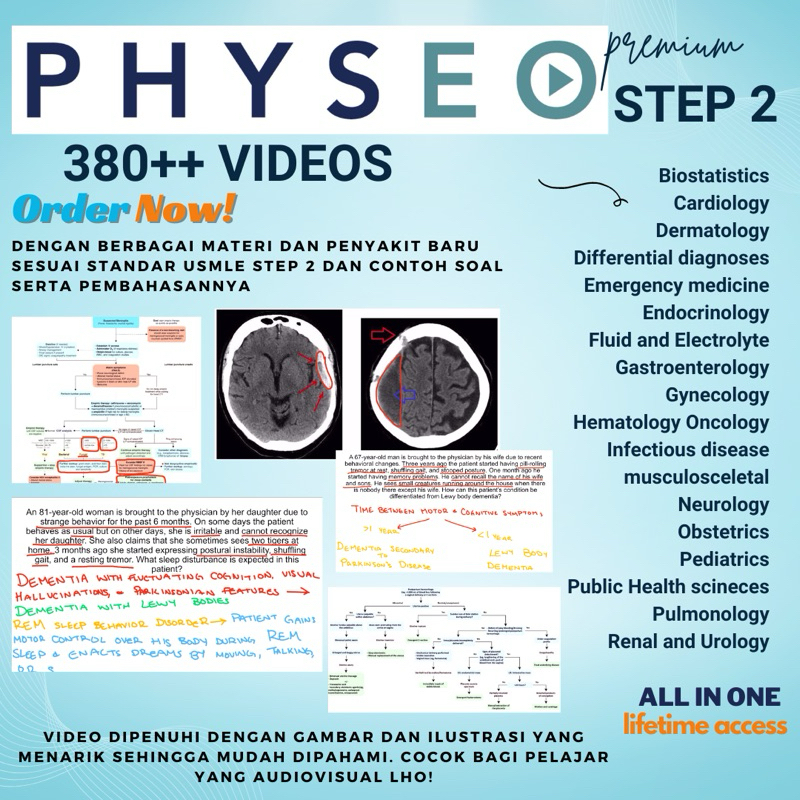 Jual Materi Kedokteran: PHYSEO STEP 2 Videos. All in Gdrive linkd | Shopee Indonesia