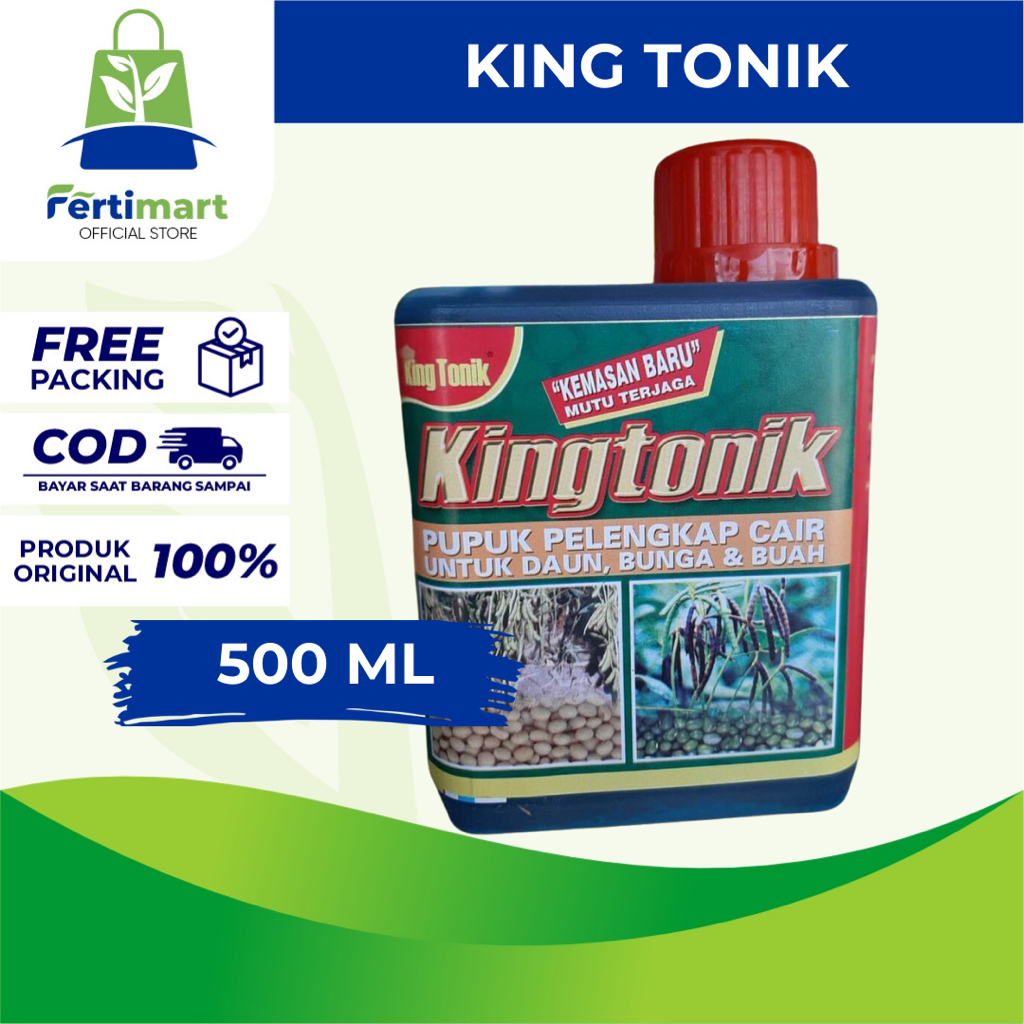 Jual Pupuk NPK Cair King Tonik Plus 500ml Pupuk Pelengkap Cair untuk Semua Jenis Tanaman ...