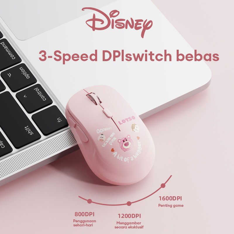 Jual Disney QS-MS01 Wireless Bluetooth Mouse 2.4GHz Dual Mode Rechargeable Laptop Bluetooth ...