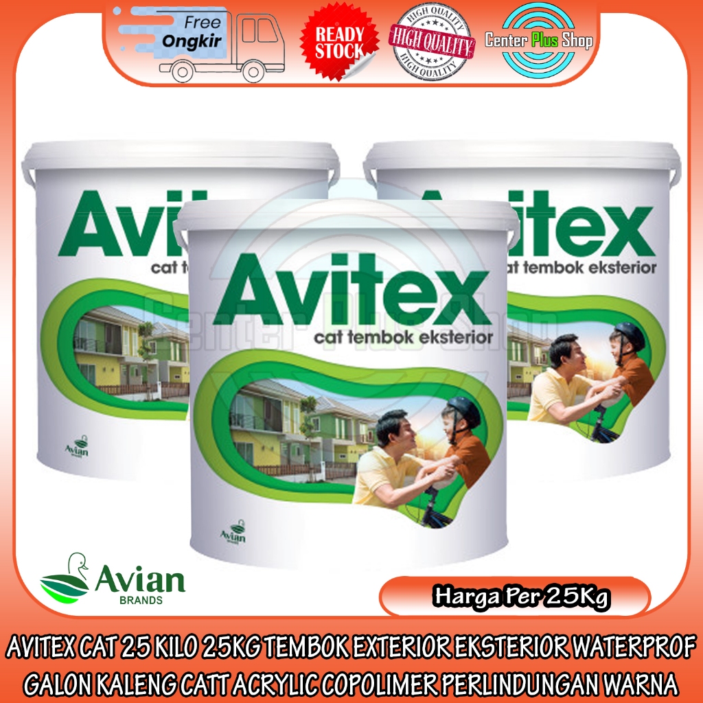 Jual AVITEX CAT 25 KILO 25KG TEMBOK EXTERIOR EKSTERIOR WATERPROF GALON ...