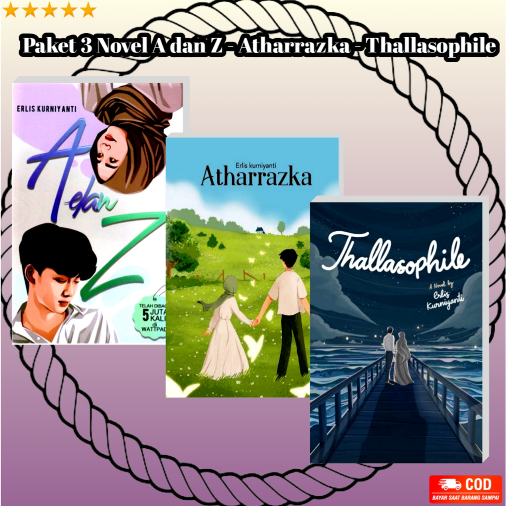Jual Paket 3 Novel A dan Z - Atharrazka - Thallasophile / star novel | Shopee Indonesia