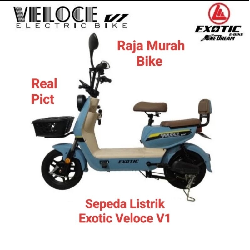 Jual Sepeda Listrik Exotic Veloce V1 Bergaransi Resmi Sepeda Listrik E ...