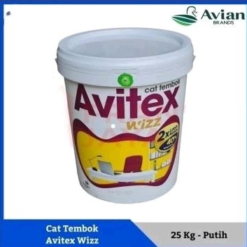 Jual CAT TEMBOK INDOOR PUTIH MORGANITE AVITEX WIZZ 25KG | Shopee Indonesia