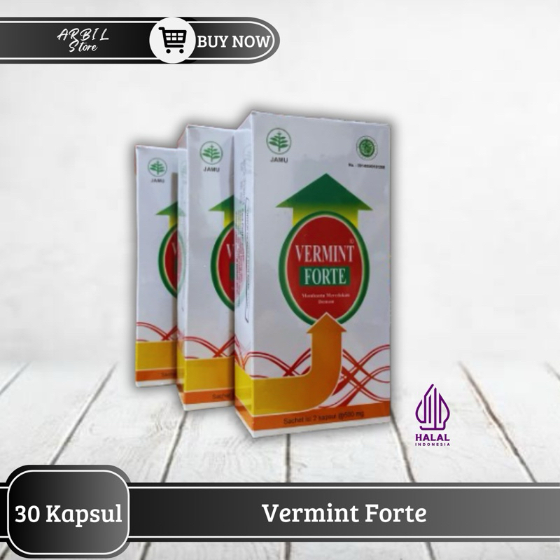 Jual Vermint Forte Ekstrak Cacing Obat Demam Typus | Shopee Indonesia
