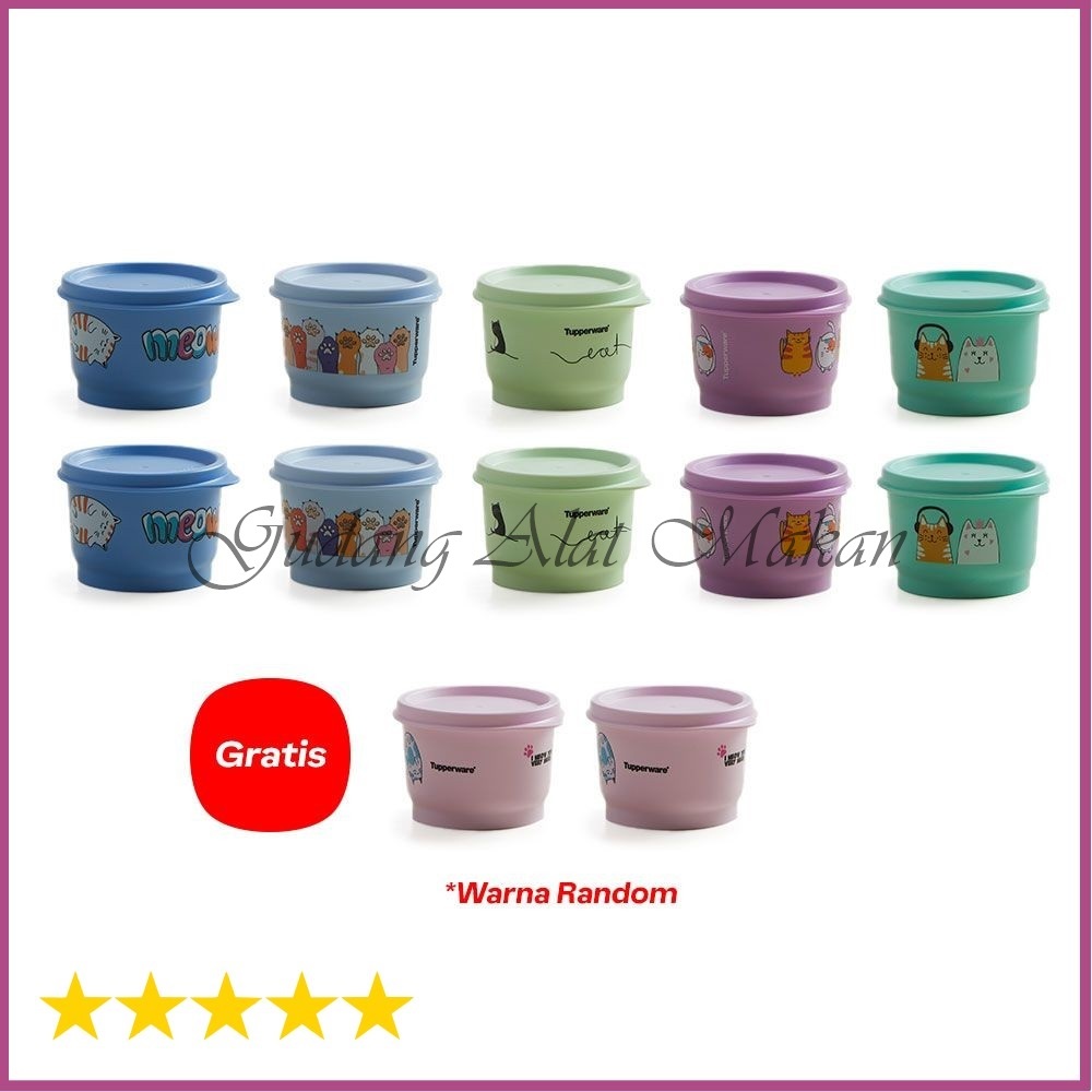 Jual TUPPERWARE Snack Cup Cat Cup 12pcs | Shopee Indonesia