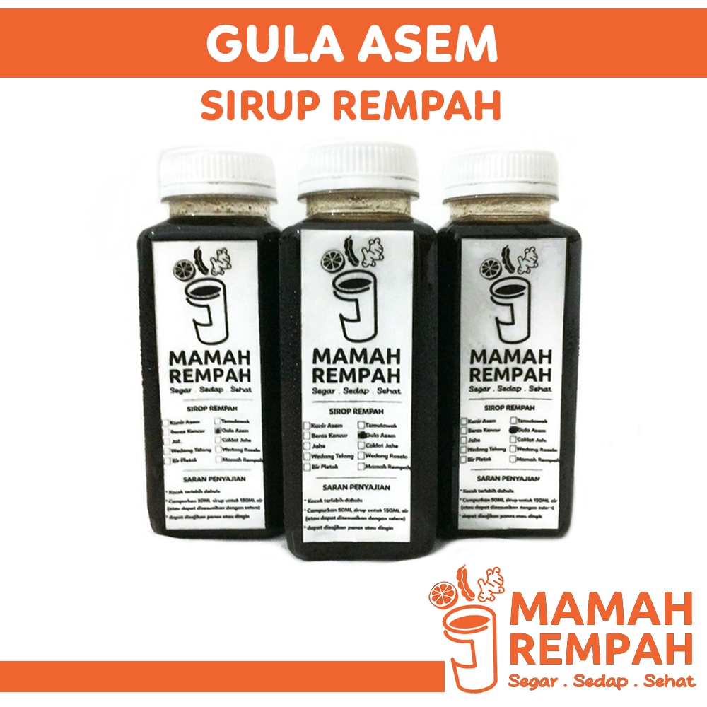 Jual Sirup Gula Asam Sari Jamu Rempah Tradisional Minuman Modern Syrup ...