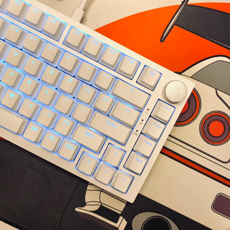 Jual AJAZZ AK820 Monochrome White 75% Mechanical keyboard | Shopee ...