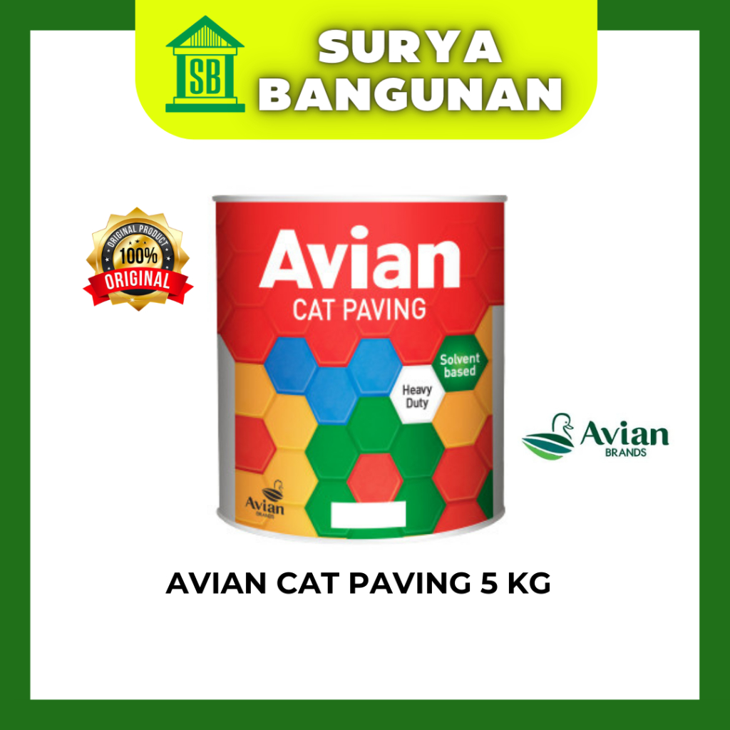 Jual Cat Paving/ Cat lapangan / Cat Beton Avian 5 kg | Shopee Indonesia