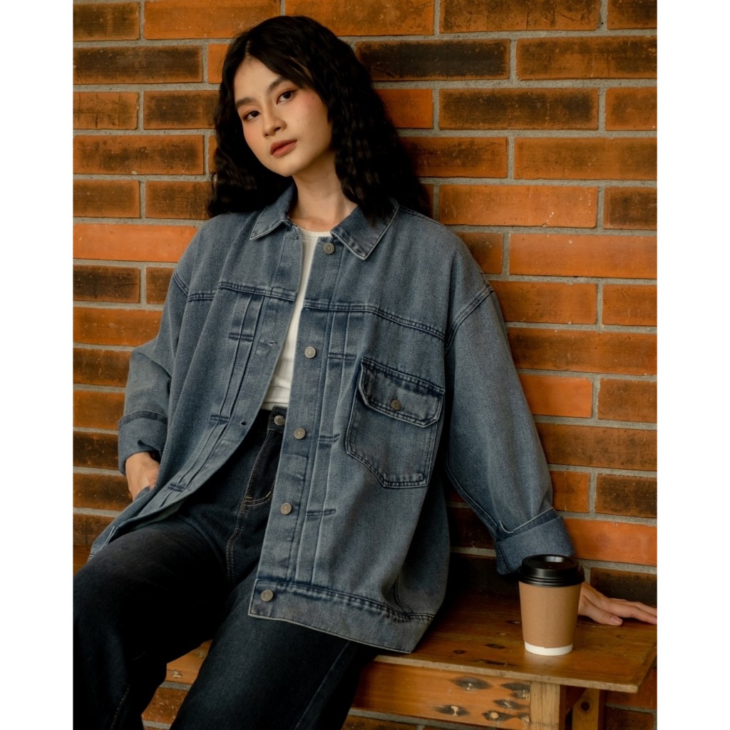 Jual Myrubylicious DREW DENIM JACKET | ATASAN WANITA | Shopee Indonesia