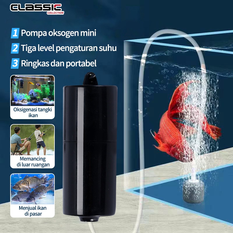 Jual Pompa Udara Aquarium USB Aerator/ Akuarium Ikan Airator Gelembung ...