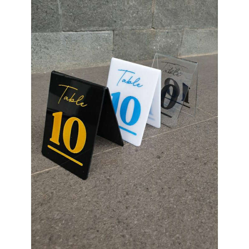 Jual NOMOR MEJA AKRILIK/NOMOR MEJA CAFE/NOMOR MEJA CUSTOM/NOMOR MEJA ...