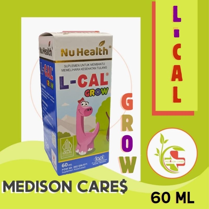 Jual L-Cal L cal grow vitamin anak tinggi badan tulang | 60 ml | Shopee ...