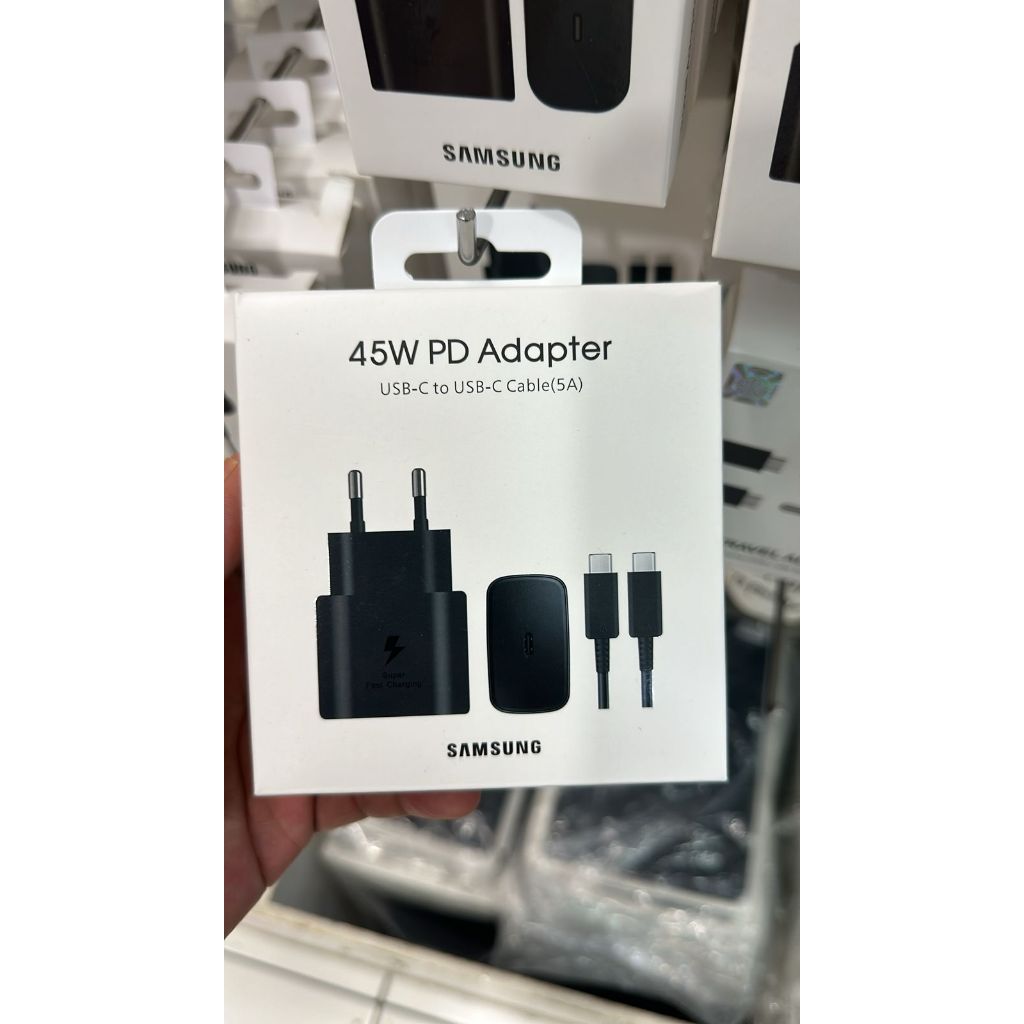 Jual Charger samsung travel adapter USB-C To USB-C 45w Cable 5A 45W ...