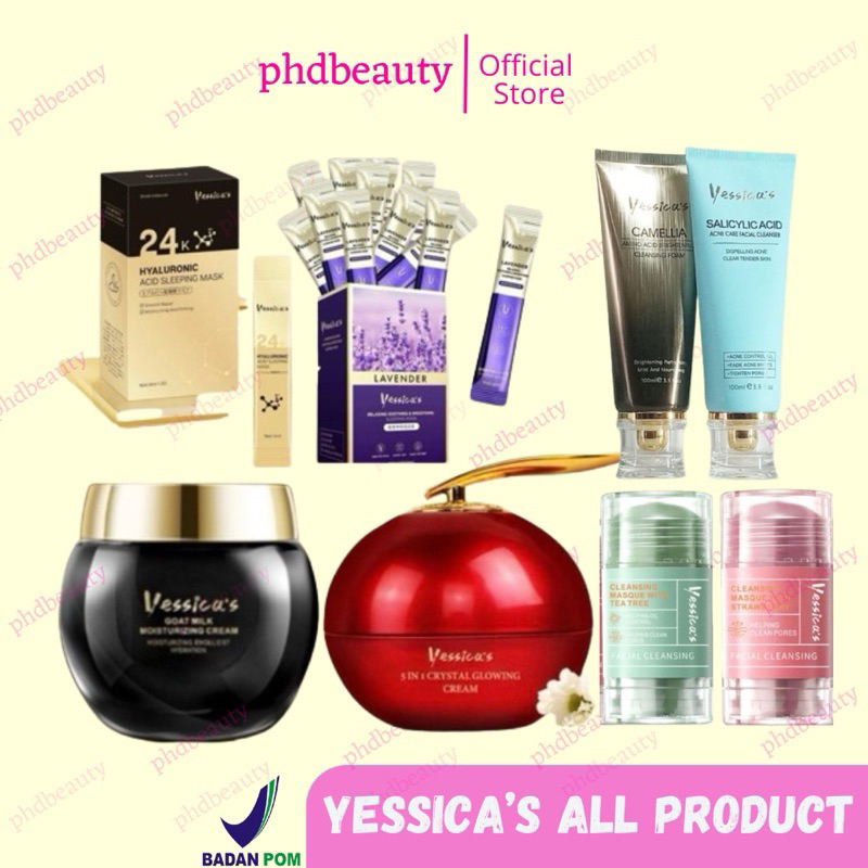 Jual YESSICA’S 2IN1 goat milk Crystal glowing Goat Milk Moisturizer ...