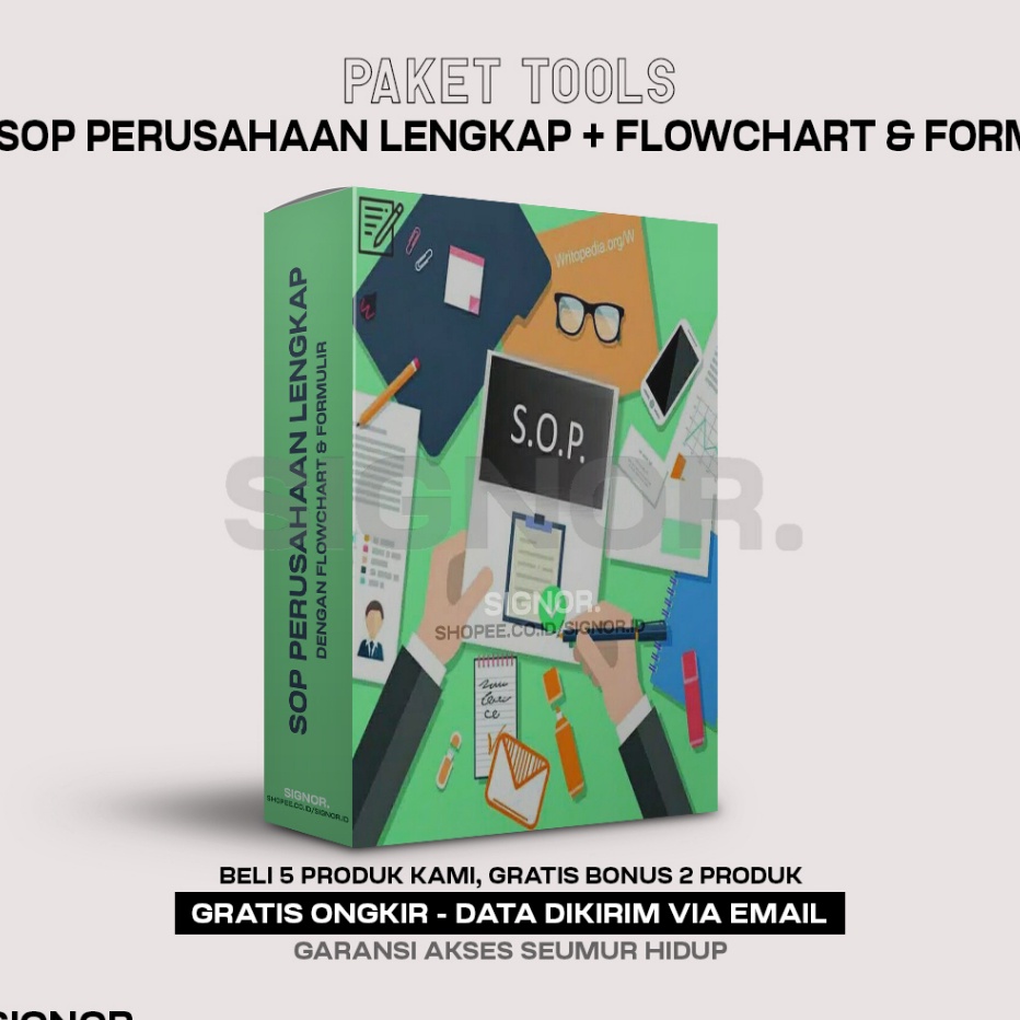 Jual Eksplosif Paket SOP Perusahaan Lengkap Dengan Flowchart Dan ...