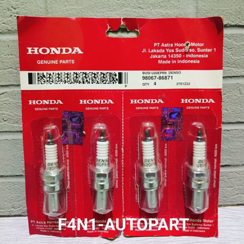 Jual BUSI DENSO U20EPR9 HONDA SUPRA X 125/REVO ABS/KHARISMA/BLADE FI ...