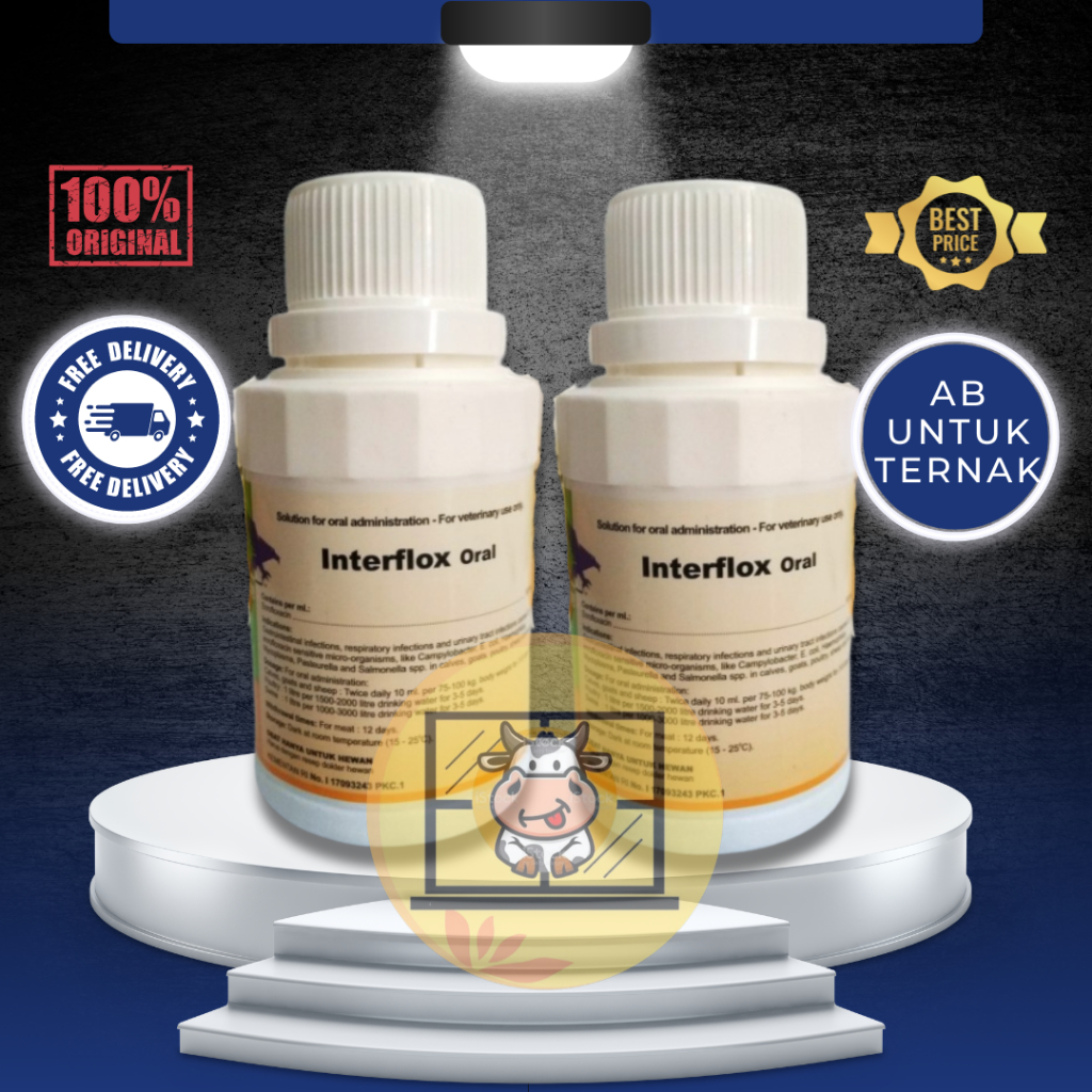 Jual INTERFLOX ORAL 100 ml Obat Flu Diare Sapi Kambing Ayam Kelinci ...