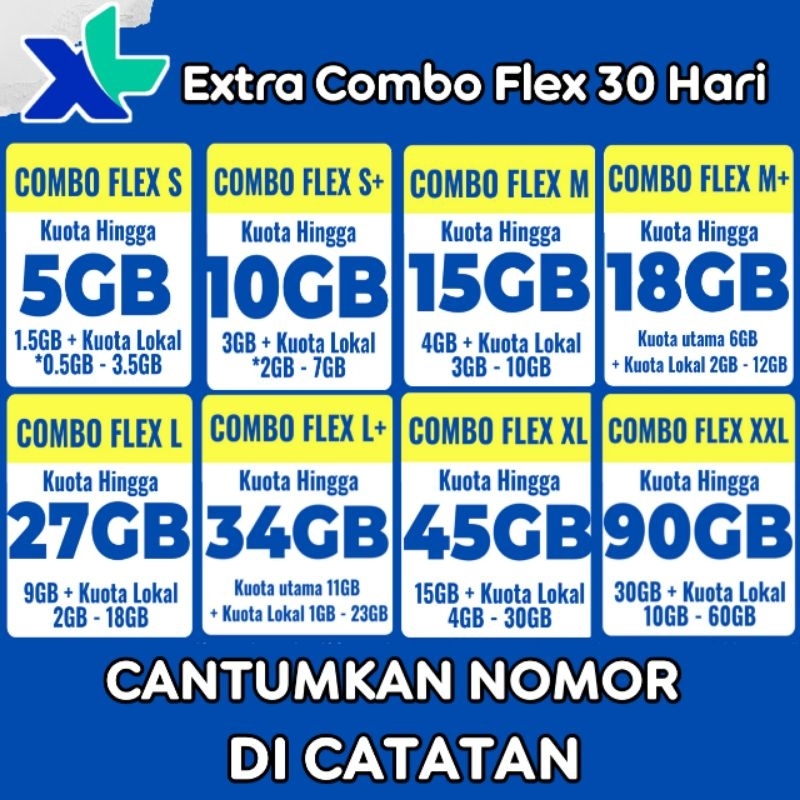 Jual PAKET DATA XL XTRA COMBO FLEX PROMO | Shopee Indonesia