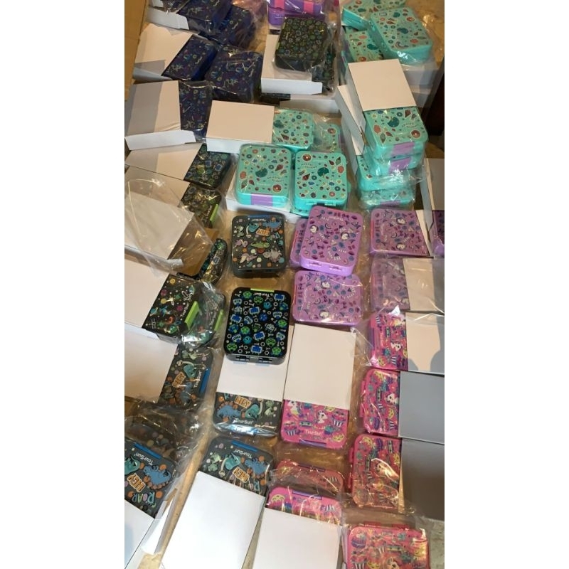 Jual Original TourSun Bento Snack Box / Lunch Box 4 Sekat motif ala ...