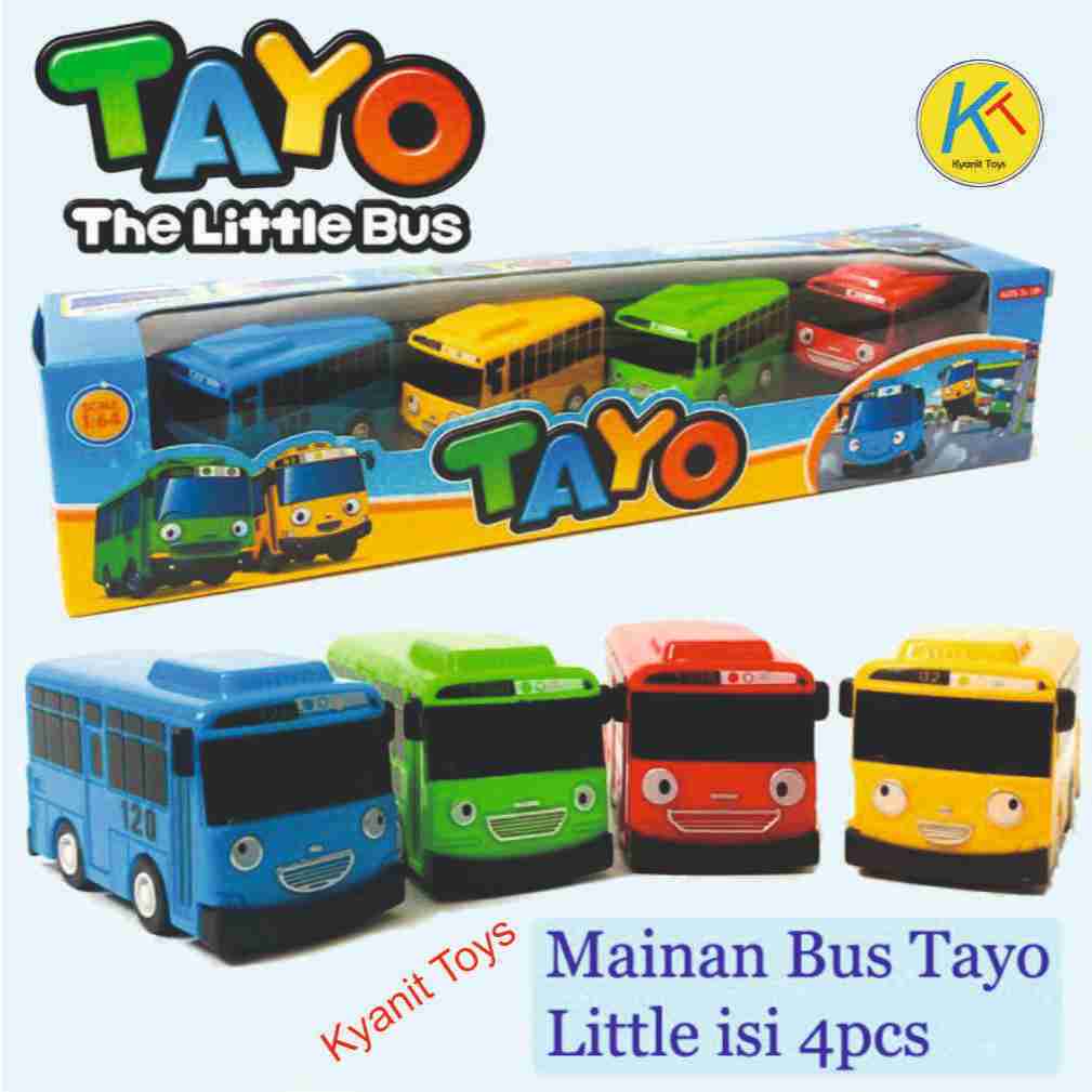 Jual Mainan Anak Bus Tayo Isi 4 pcs - The Little Bus TAYO | Shopee Indonesia