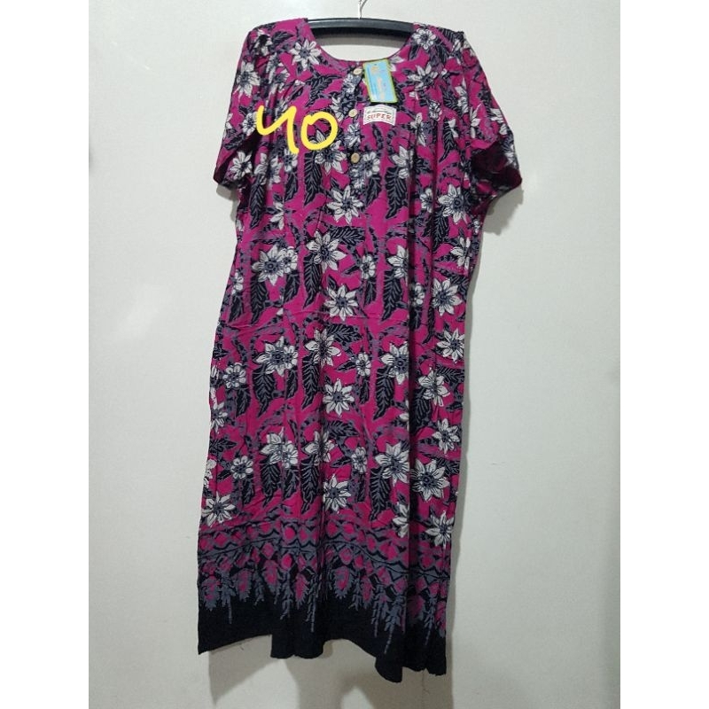 Jual YULI - DASTER KENCANA UNGU CETAK 46 JUMBO LD 140 PB 110 CM BATIK ...