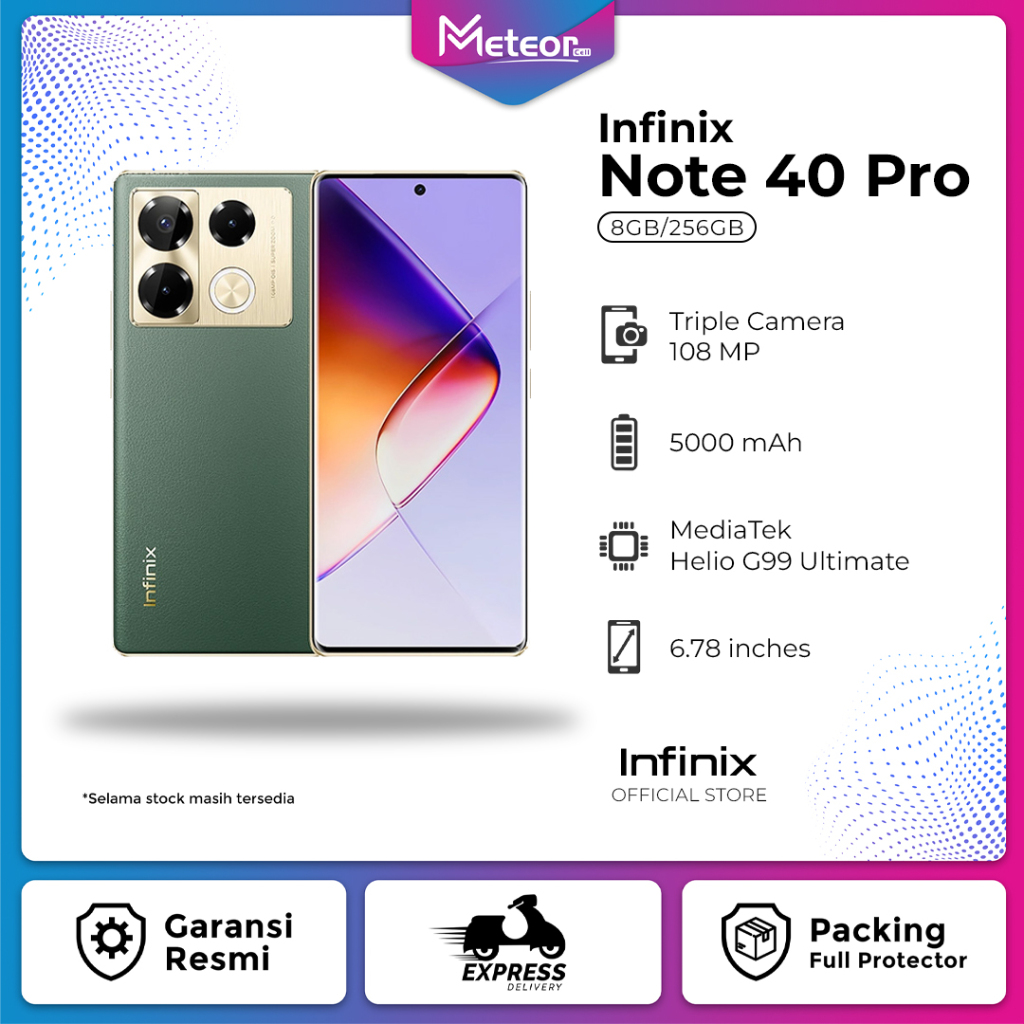 Jual Infinix Note 40 Pro 5G 8/256 Ram 8gb internal 256GB Garansi Resmi | Shopee Indonesia