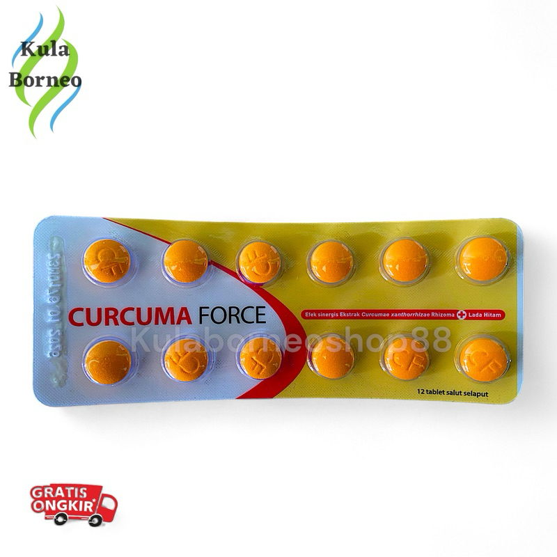 Jual CURCUMA FORCE 12 TABLET - PENAMBAH NAFSU MAKAN | Shopee Indonesia