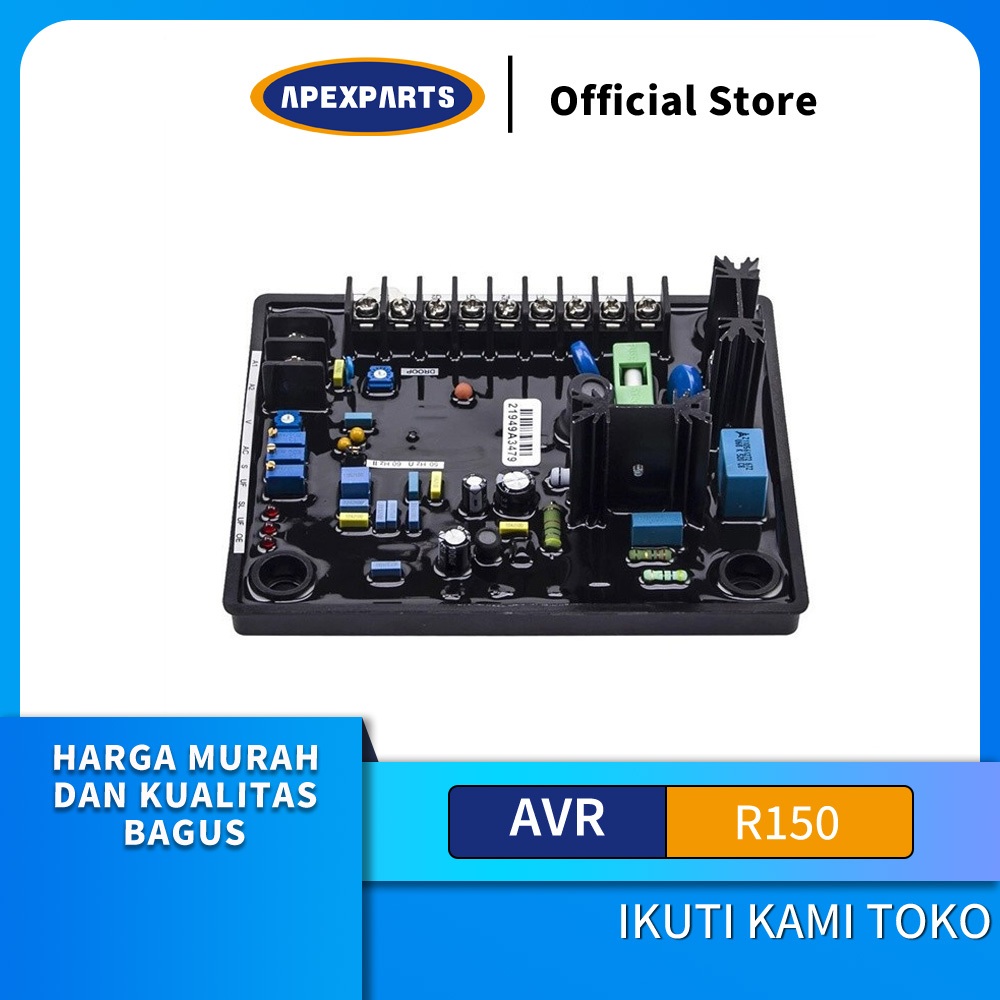 Jual AVR GENERATOR AVR R150 LEROY SOMER R 150 AVR GENSET Replace ...