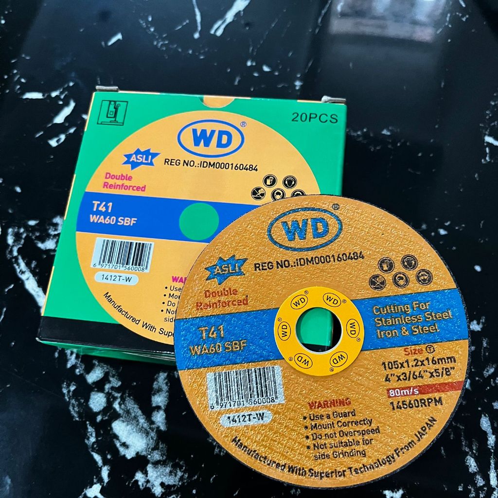 Jual 1 keping mata gerinda wd cutting wheel 4 inch | Shopee Indonesia