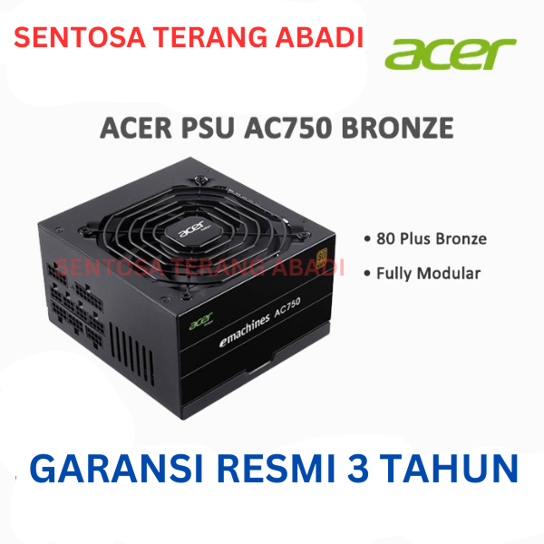 Jual PSU Acer AC750 7 80+ Bronze 750watt Full Modular Power Supply ...