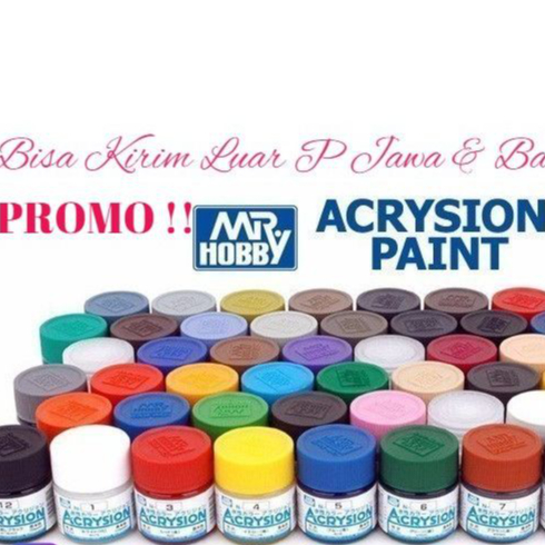 Jual Paket MR ACRYSION Mr Hobby - Water Based Akrilik Cat Gundam Model Kit | Shopee Indonesia